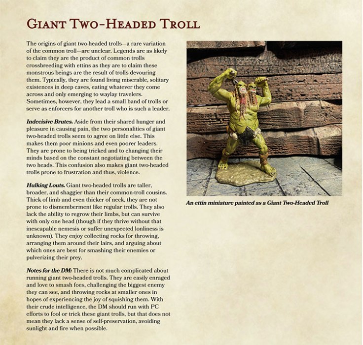 Troglodyte Tuesday: Giant Two-Headed Troll – HOW I RUN IT.